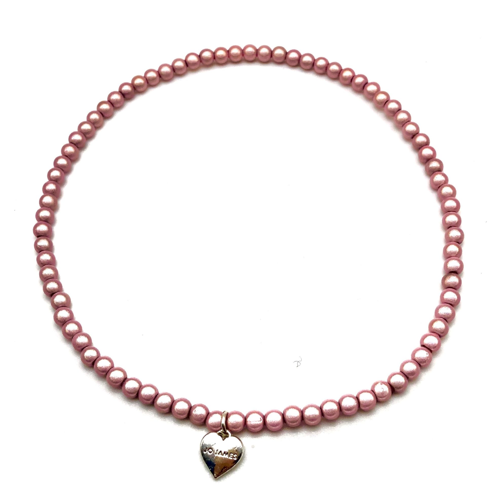 Baby Pink Skinny Choker - Made With Love - Jo James Jewellery