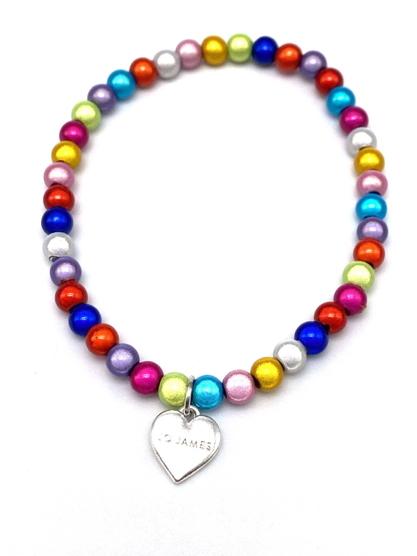 Multi-Coloured Kids Anklet - Made With Love - Jo James Jewellery