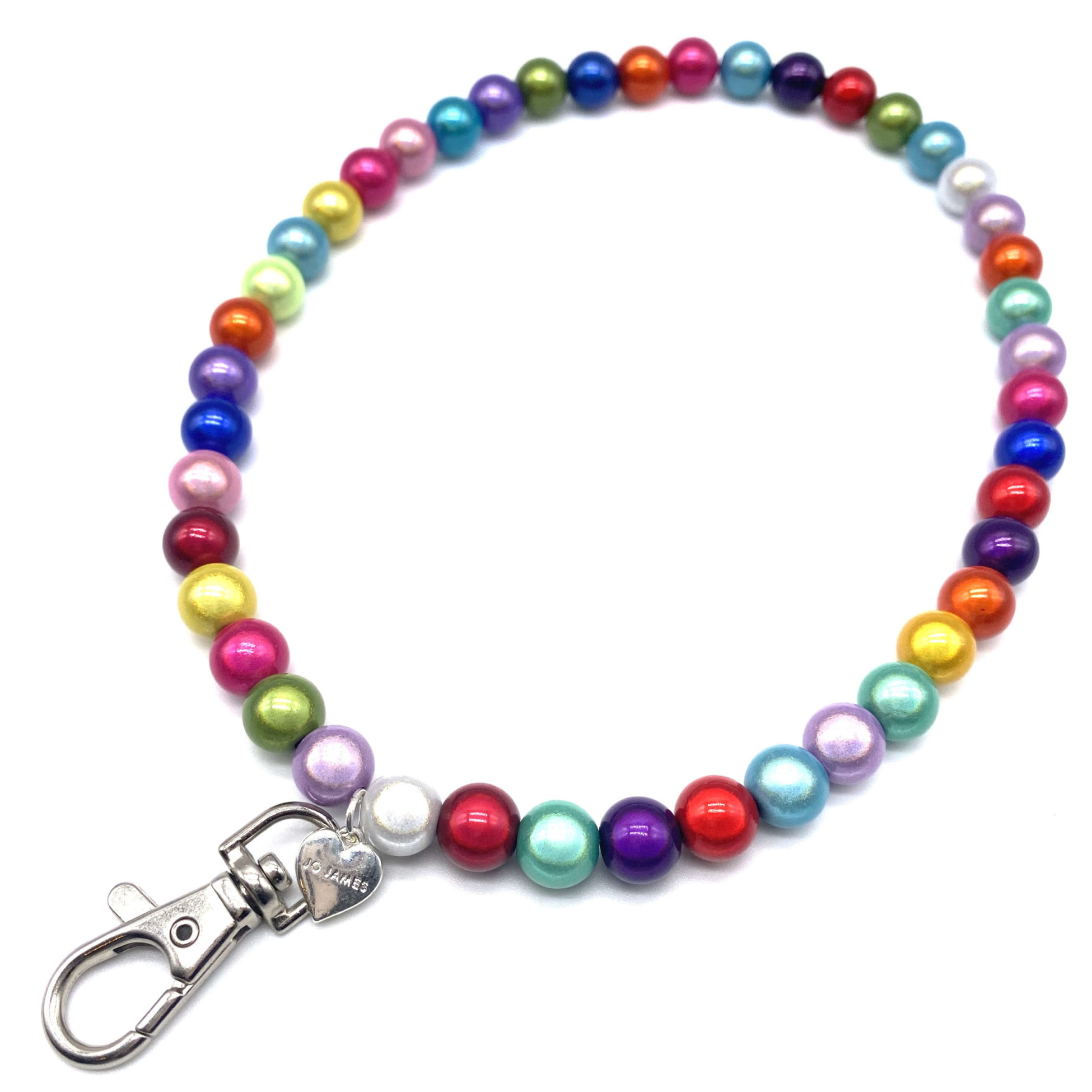 Multi-Colour Keychain - Made With Love - Jo James Jewellery