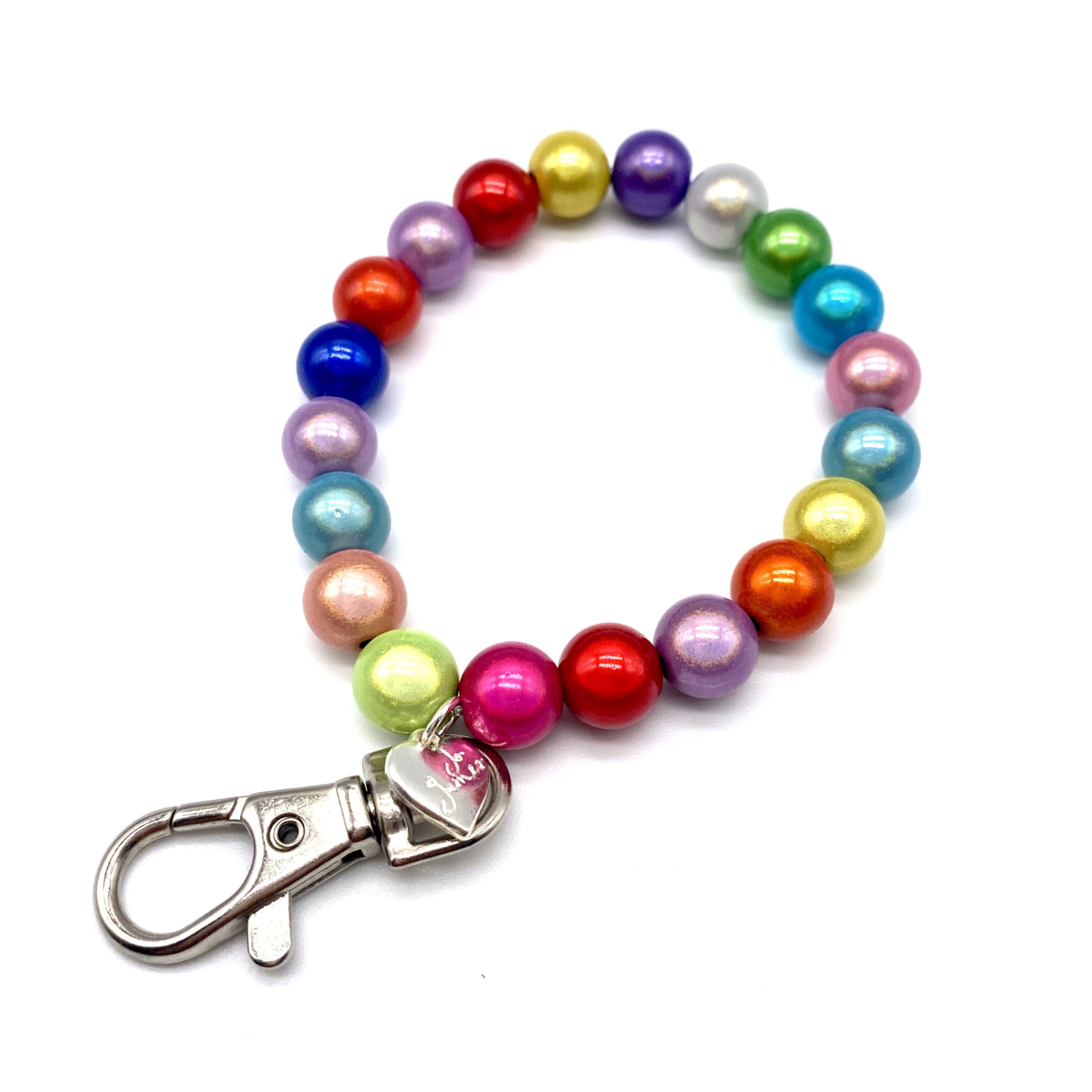 Multi-Coloured Mini-Keychain - Made With Love - Jo James Jewellery