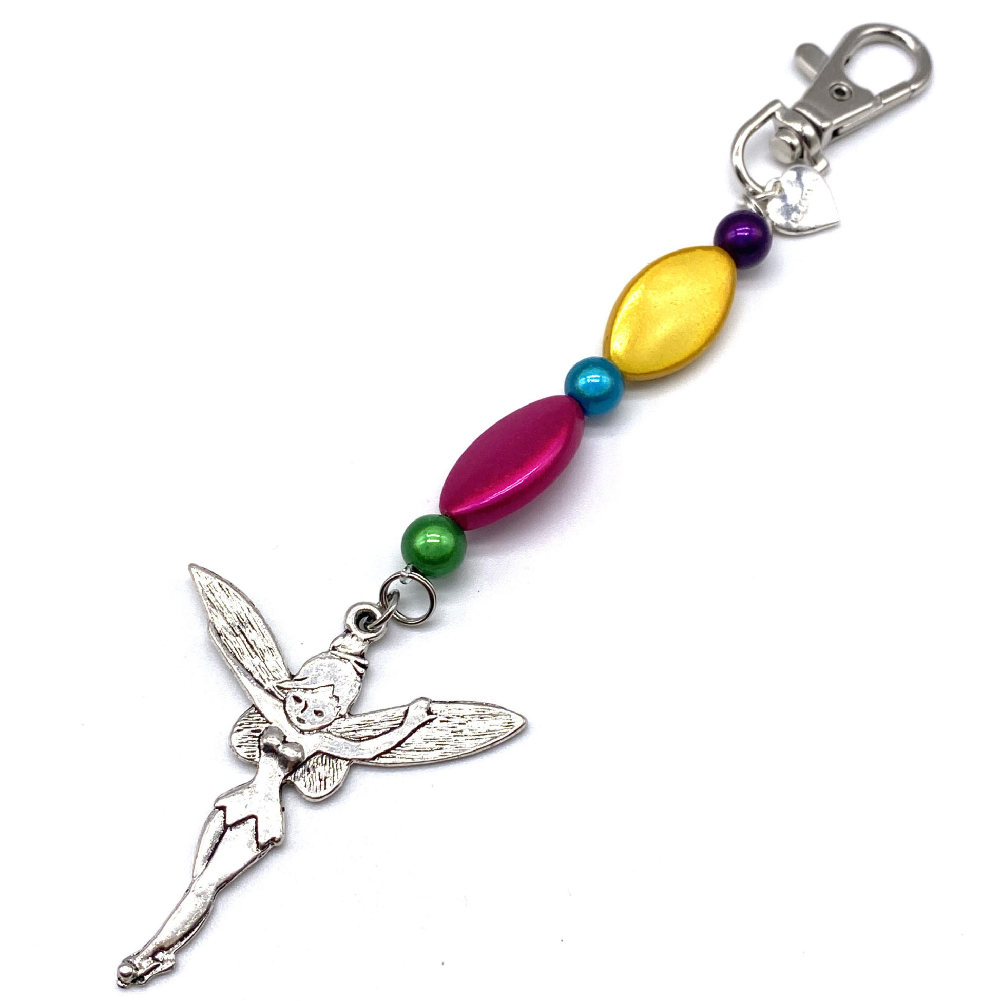 Multi-Coloured Bag Charm - Made With Love - Jo James Jewellery