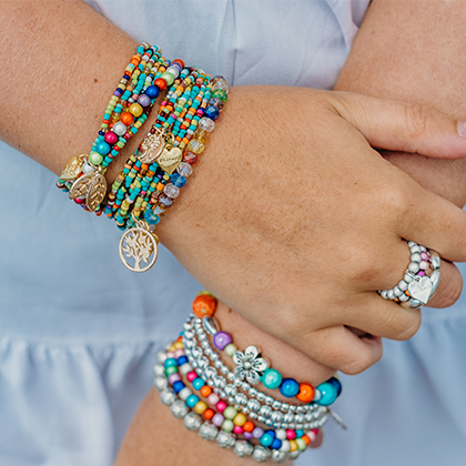 Beaded Bracelets From Jo James Jewellery - Handmade In Devon