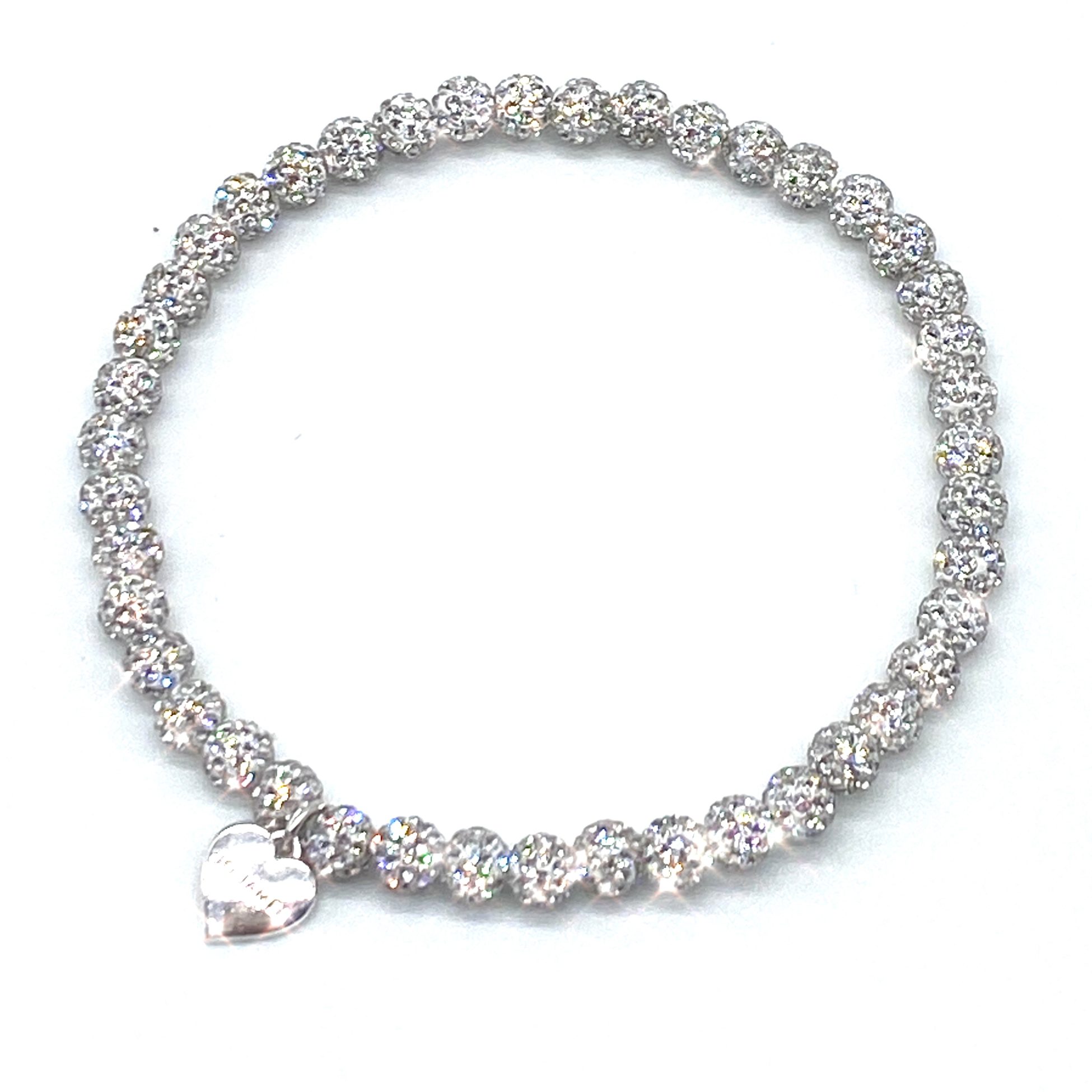 Dainty Full Sparkle Anklet - Made With Love - Jo James Jewellery